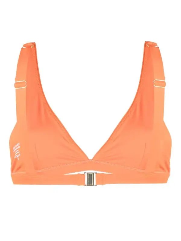 Sporty & Rich Logo-print Triangle Bikini Top