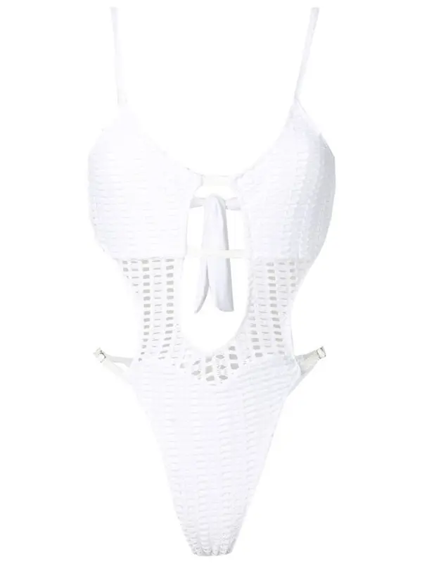 AMIR SLAMA Open-knit One-piece Swimsuit