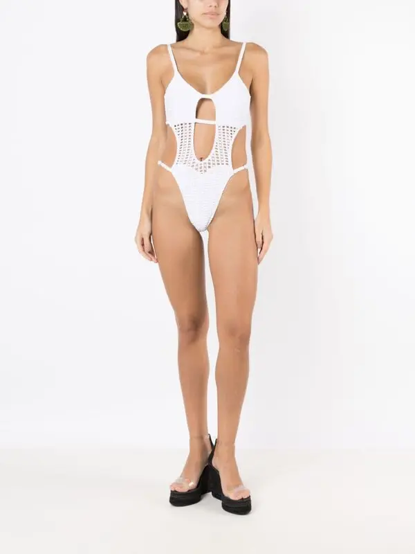 AMIR SLAMA Open-knit One-piece Swimsuit