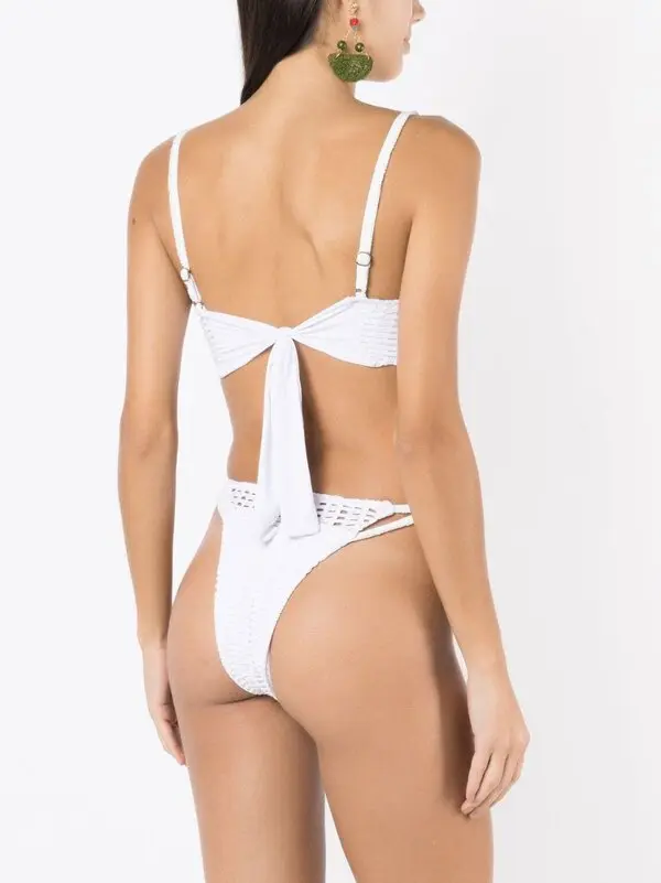 AMIR SLAMA Open-knit One-piece Swimsuit