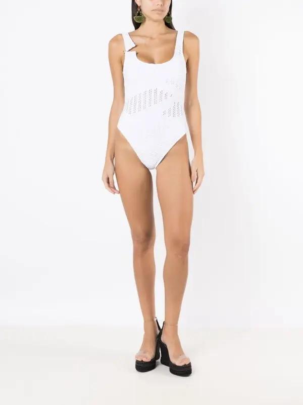 AMIR SLAMA Open-knit One-piece Swimsuit