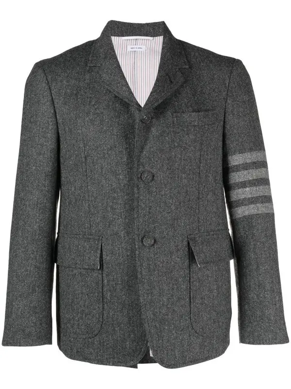 Thom Browne Stripe-detail Single-breasted Blazer