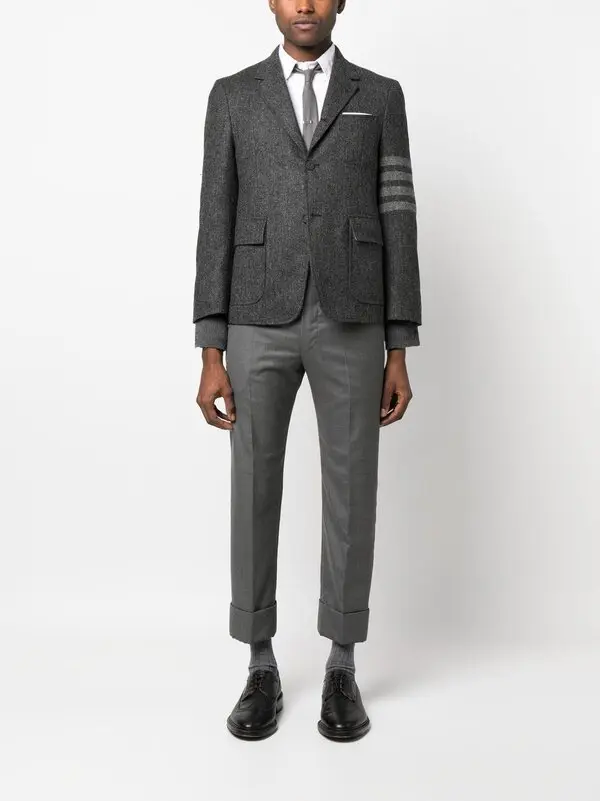 Thom Browne Stripe-detail Single-breasted Blazer