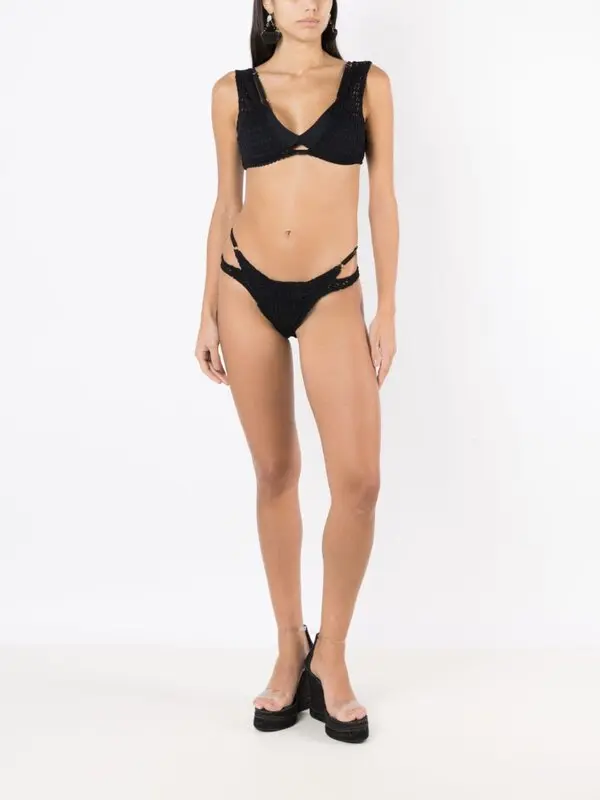 AMIR SLAMA Open-knit Layered Bikini Set