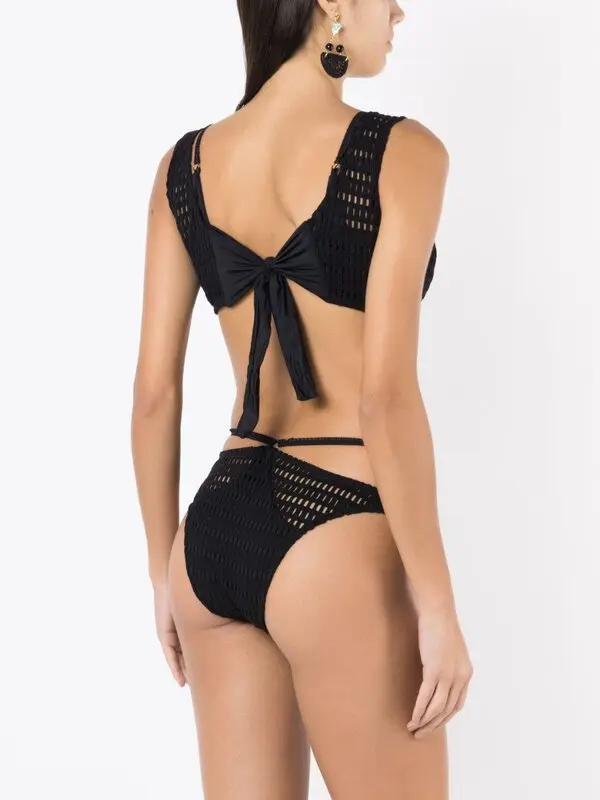 AMIR SLAMA Open-knit Layered Bikini Set