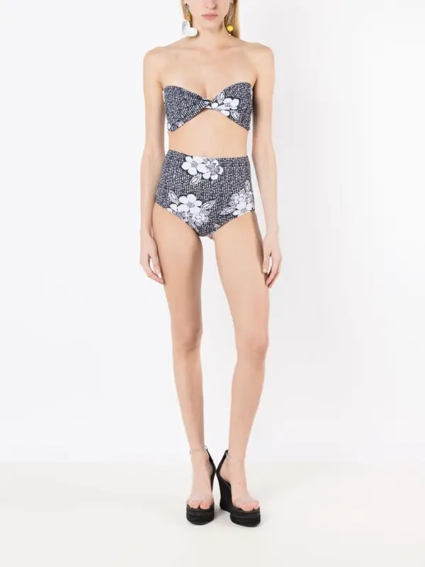 AMIR SLAMA Floral-print Bikini Set