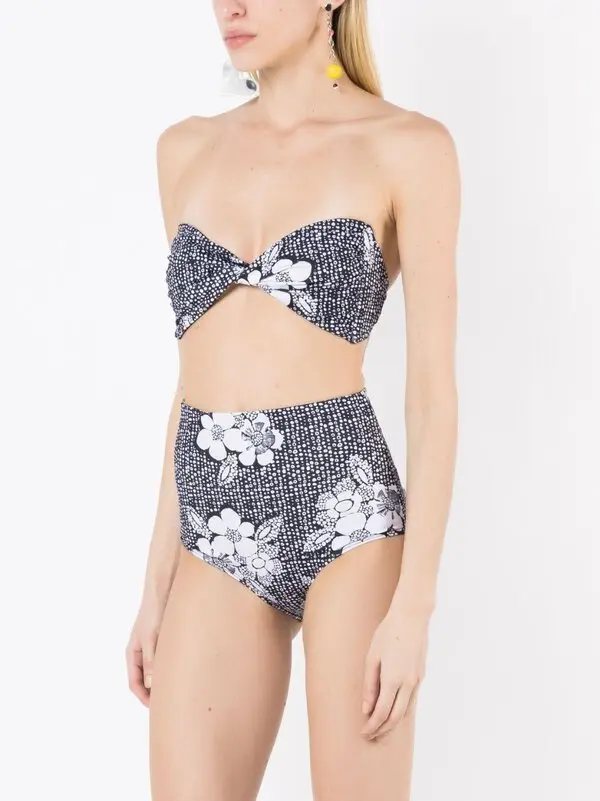 AMIR SLAMA Floral-print Bikini Set