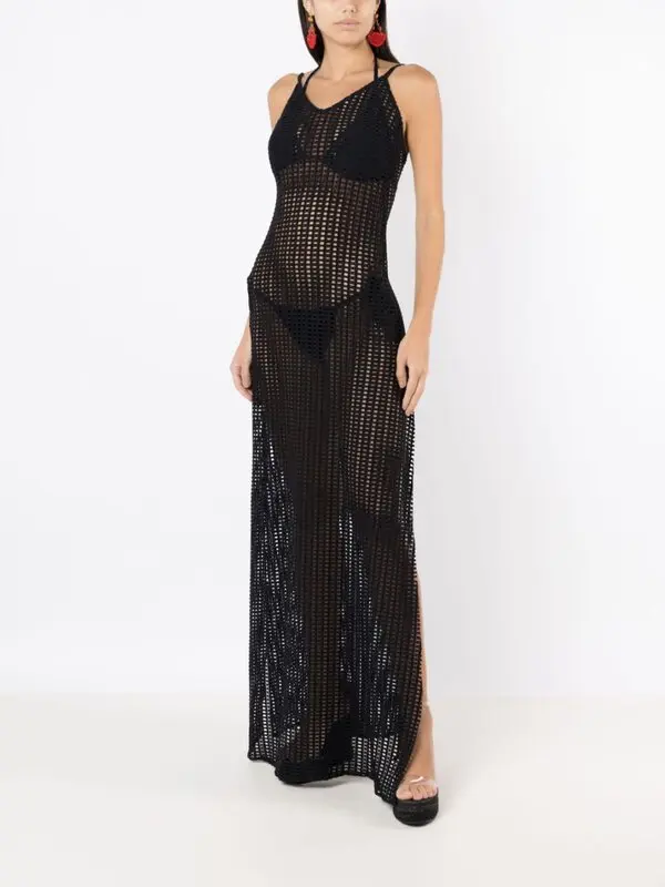 AMIR SLAMA Open-knit Maxi Dress