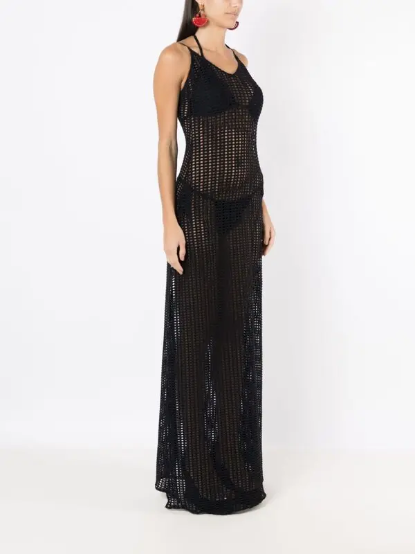 AMIR SLAMA Open-knit Maxi Dress