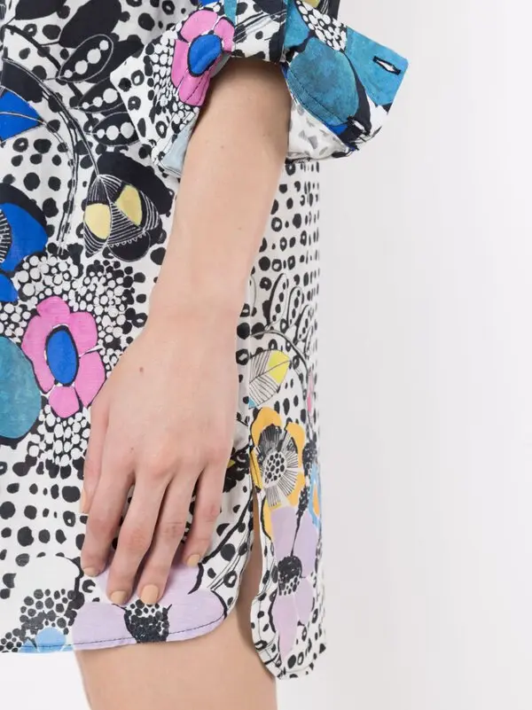 AMIR SLAMA Graphic-print Long-sleeve Shirt
