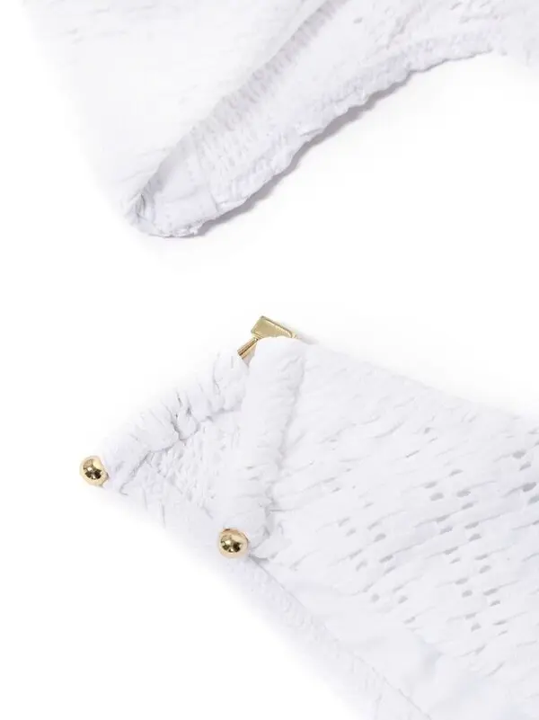 AMIR SLAMA Woven Halterneck One-piece