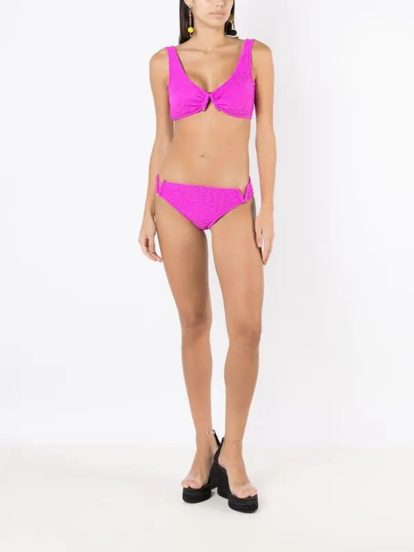 AMIR SLAMA Woven Cut-out Bikini Set