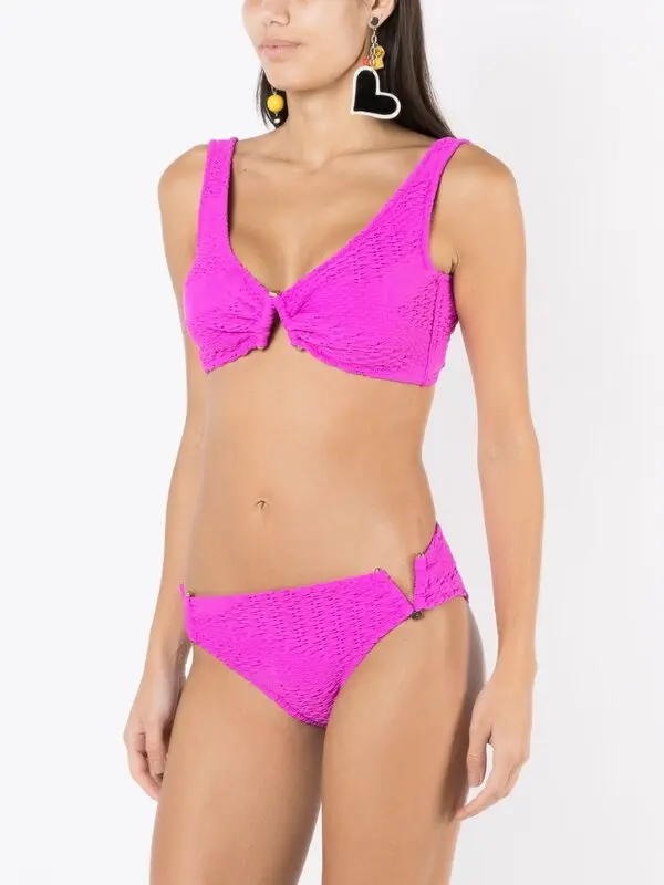 AMIR SLAMA Woven Cut-out Bikini Set