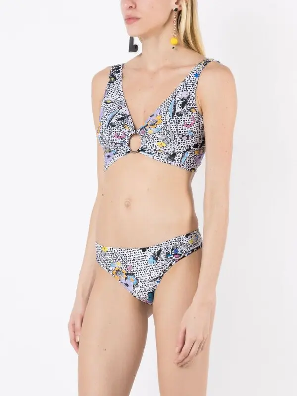 AMIR SLAMA Graphic-print Bikini Set