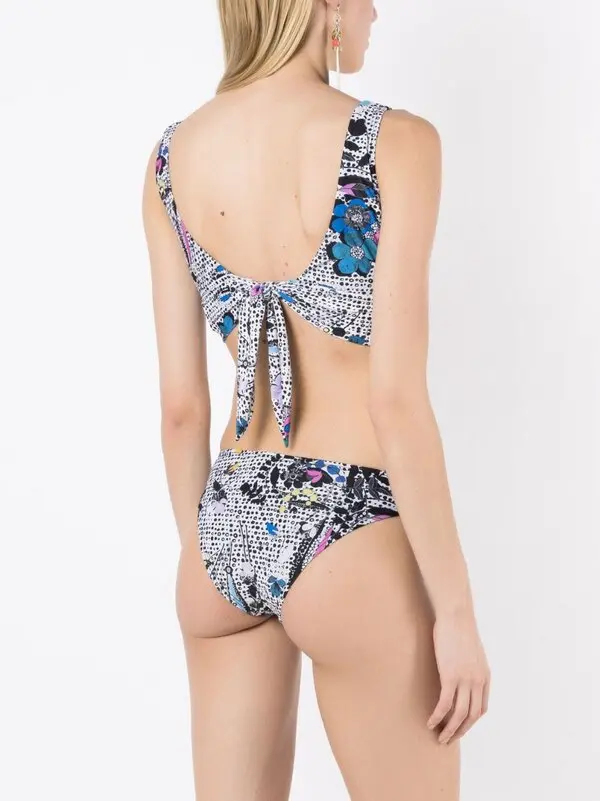 AMIR SLAMA Graphic-print Bikini Set