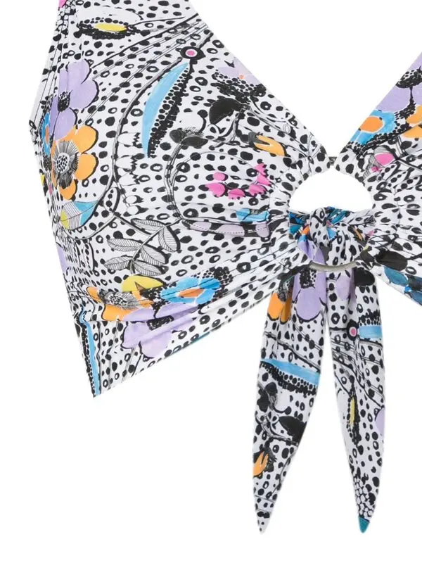 AMIR SLAMA Graphic-print Bikini Set