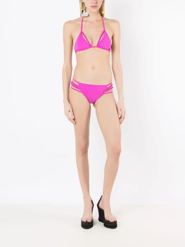 AMIR SLAMA Beaded-strap Triangle Bikini