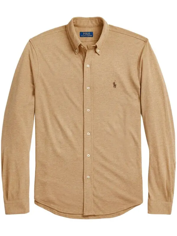 Polo Ralph Lauren Polo Pony-embroidered Cotton Shirt - Brown