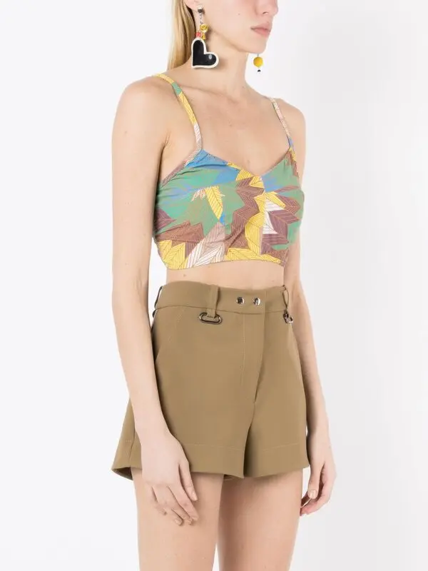 AMIR SLAMA Arrow-print Cami Top