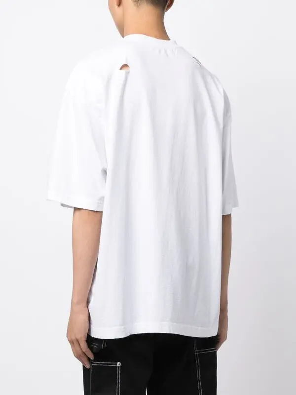 We11Done Logo-print Cotton T-shirt