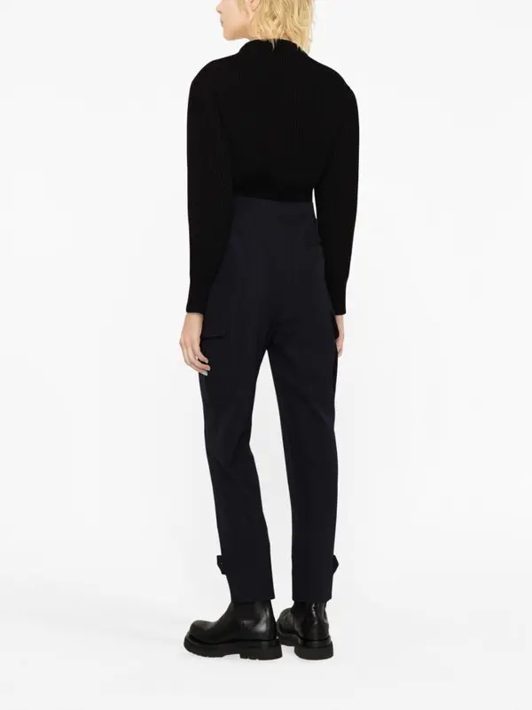 Alexander McQueen Tapered Cargo Trousers - Blue