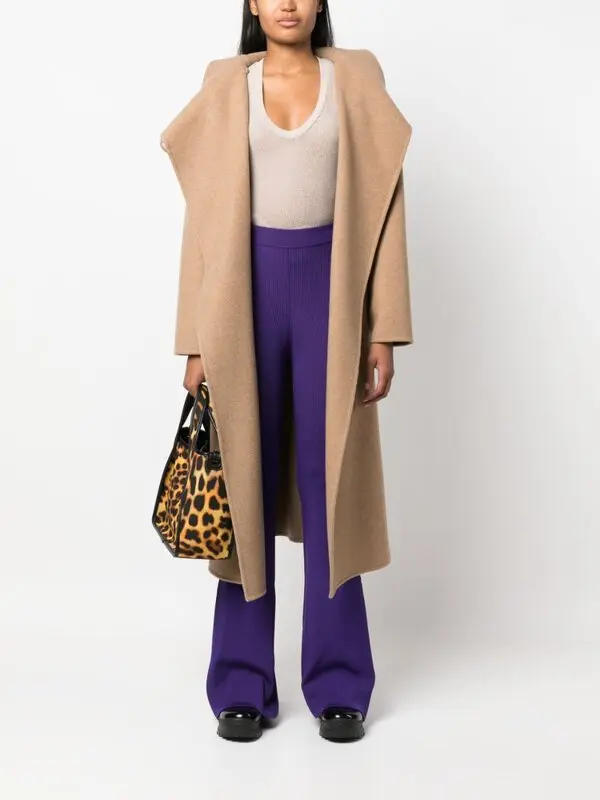 Stella McCartney Ribbed-knit Flared Trousers