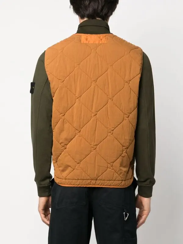 Stone Island Compass-patch Quilted Gilet