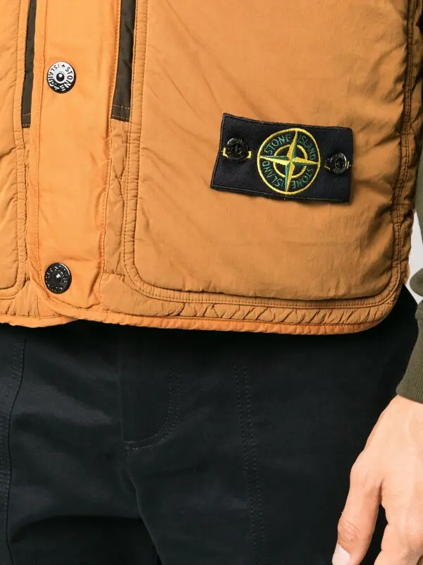 Stone Island Compass-patch Quilted Gilet