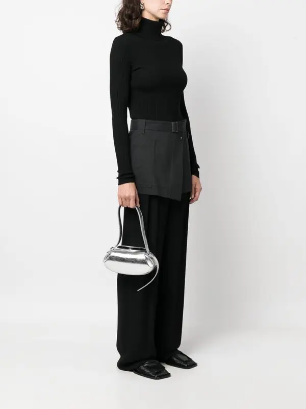 Yuzefi Cracked-leather Shoulder Bag