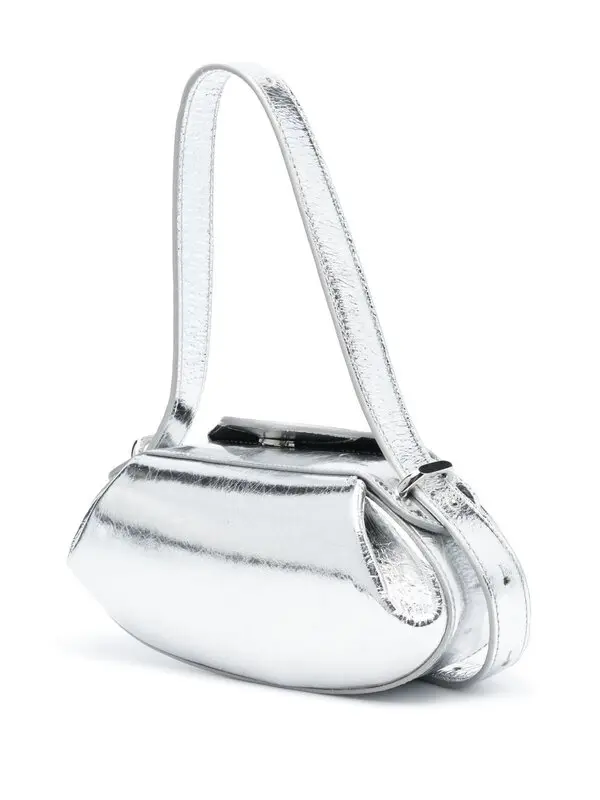 Yuzefi Cracked-leather Shoulder Bag