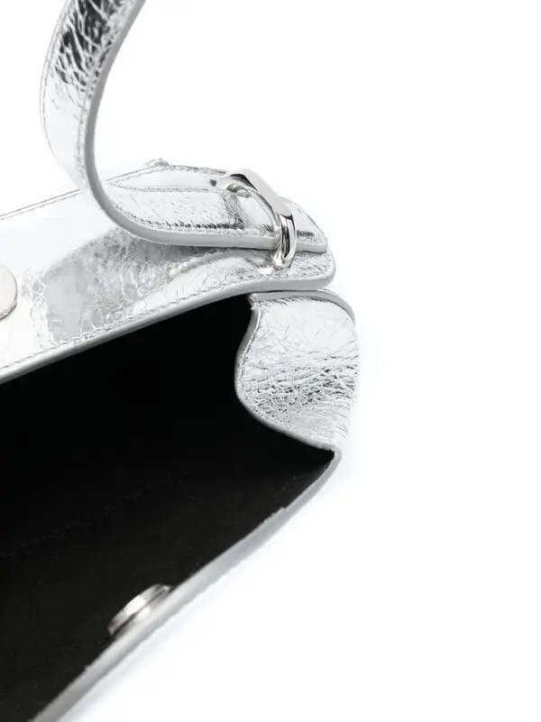 Yuzefi Cracked-leather Shoulder Bag