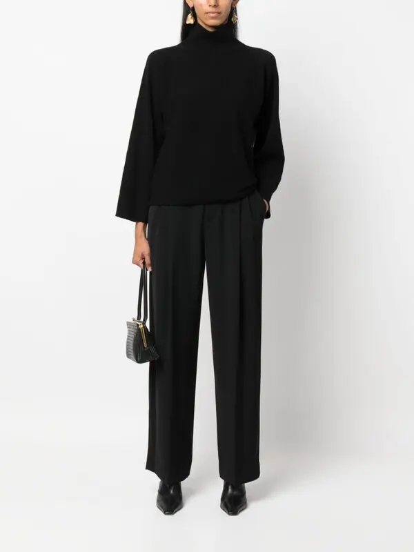Vince Inverted-pleat Wide-leg Trousers