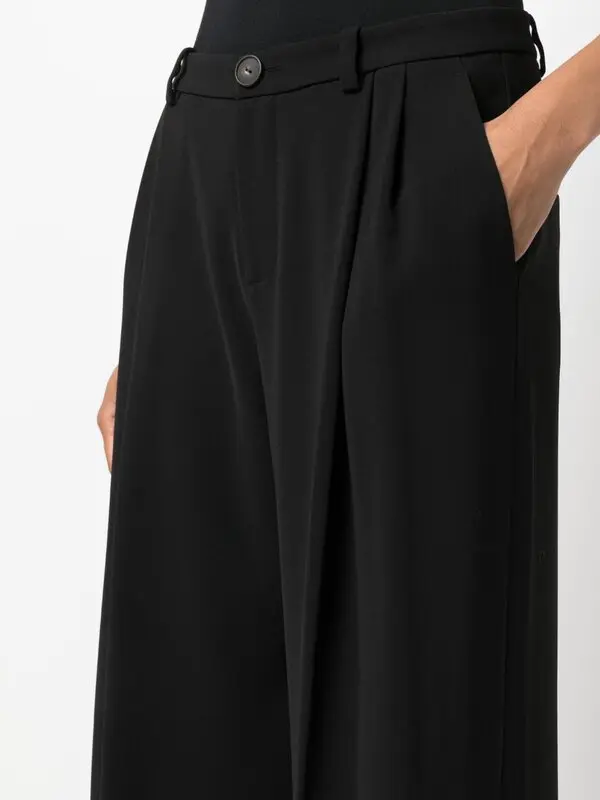 Vince Inverted-pleat Wide-leg Trousers
