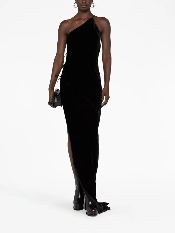 Rick Owens Taco Silk-blend Dress - Black