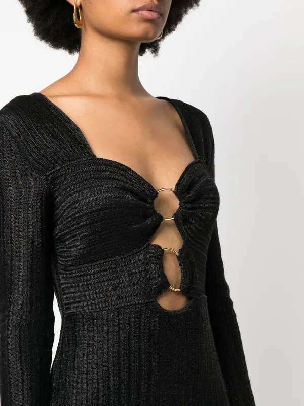 TOM FORD Metallic Heart-neck Minidress