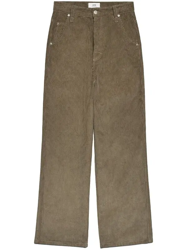 AMI Paris Corduroy Straight Trousers