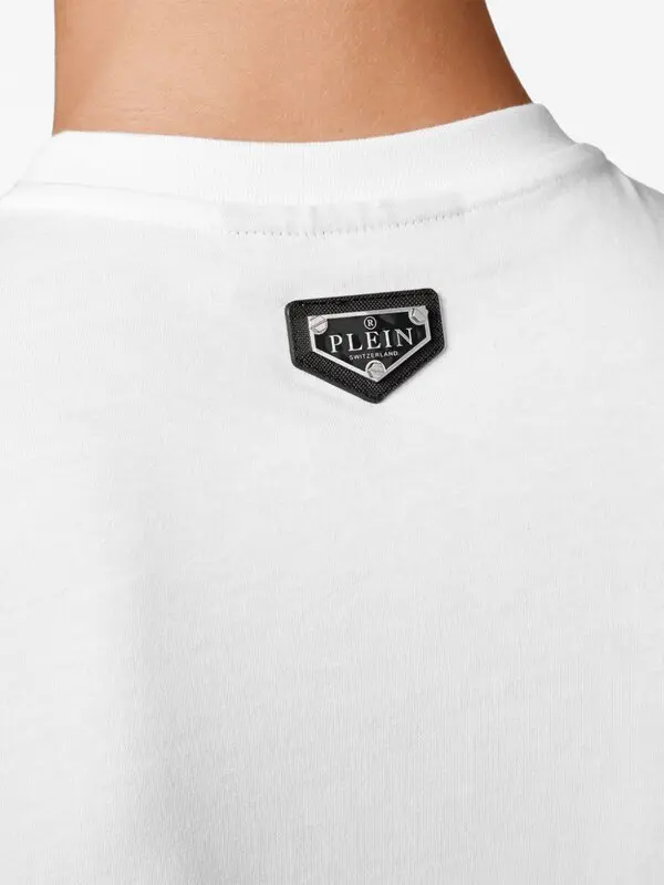 Philipp Plein Crystal-embellished Skull Cotton T-shirt