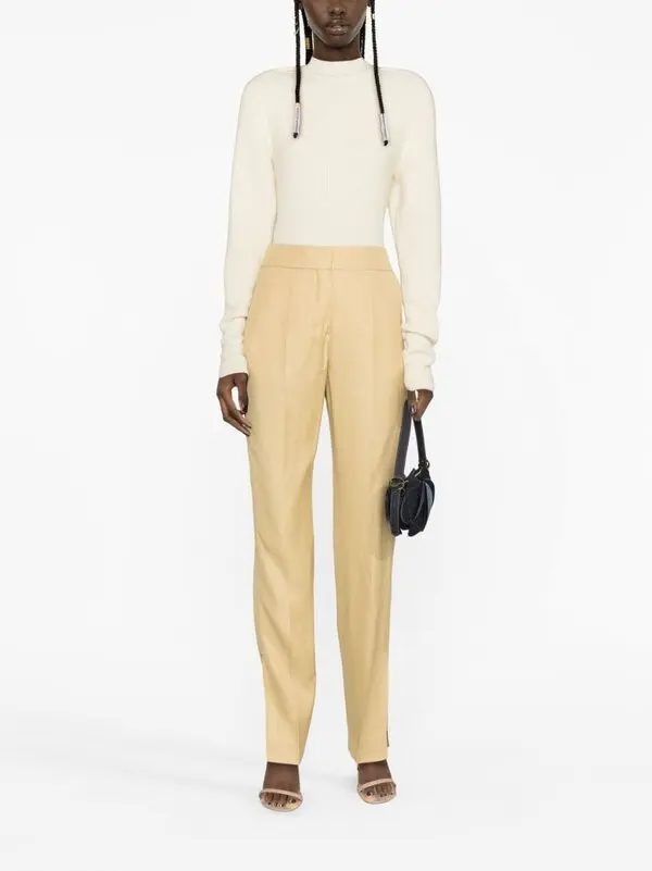 Jacquemus Le Pantalon Tibau Trousers - Neutrals