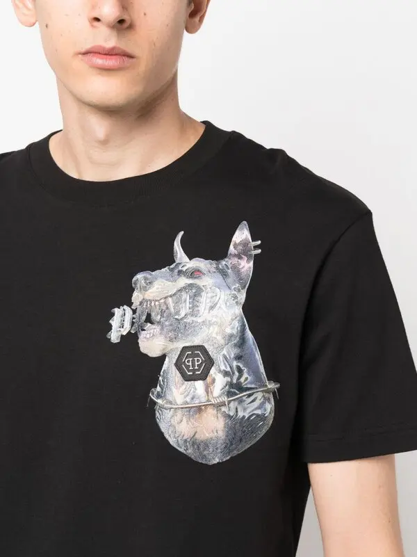Philipp Plein Graphic-print Cotton T-shirt