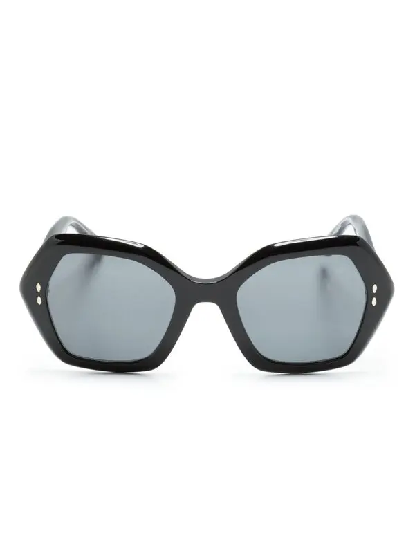 Isabel Marant Geometric Sunglasses - Black