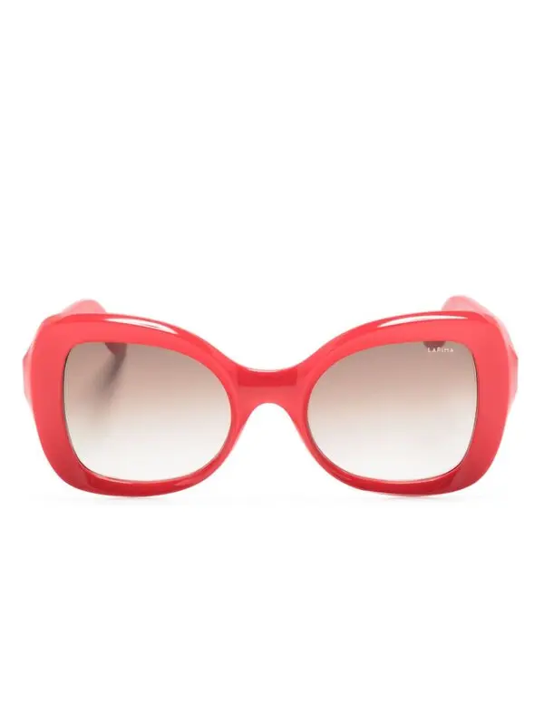 LAPIMA Isabel Oversized Sunglasses - Red