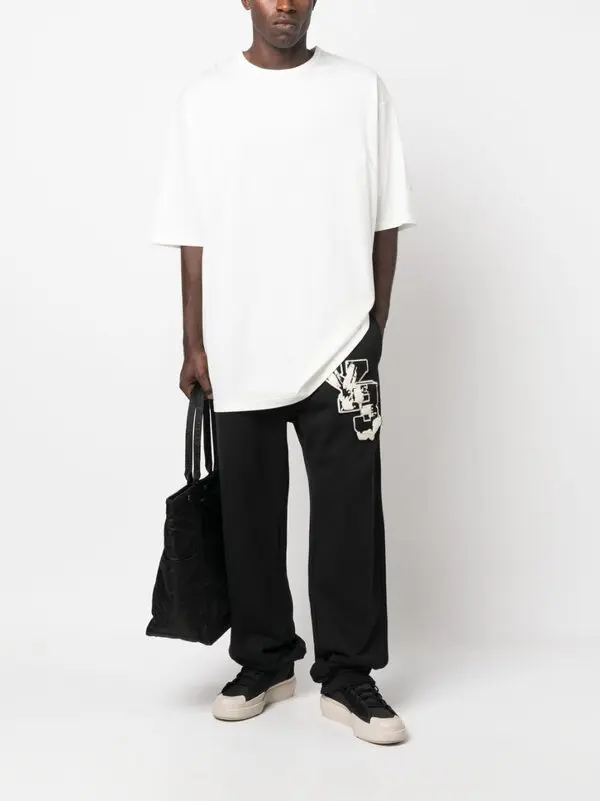 Y3 Logo-patch Cotton T-shirt