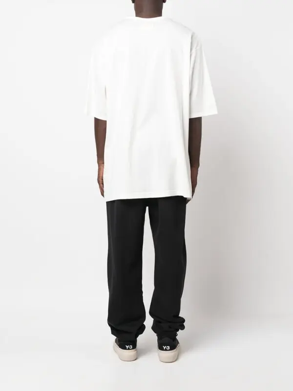 Y3 Logo-patch Cotton T-shirt