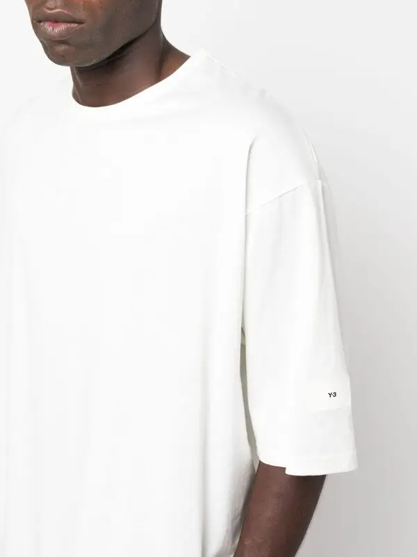 Y3 Logo-patch Cotton T-shirt