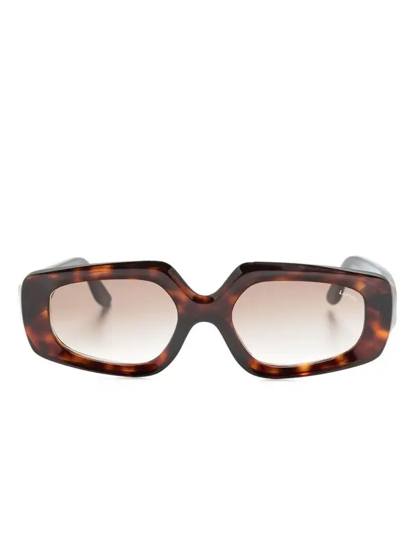 LAPIMA Joana Rectangle-frame Sunglasses - Brown