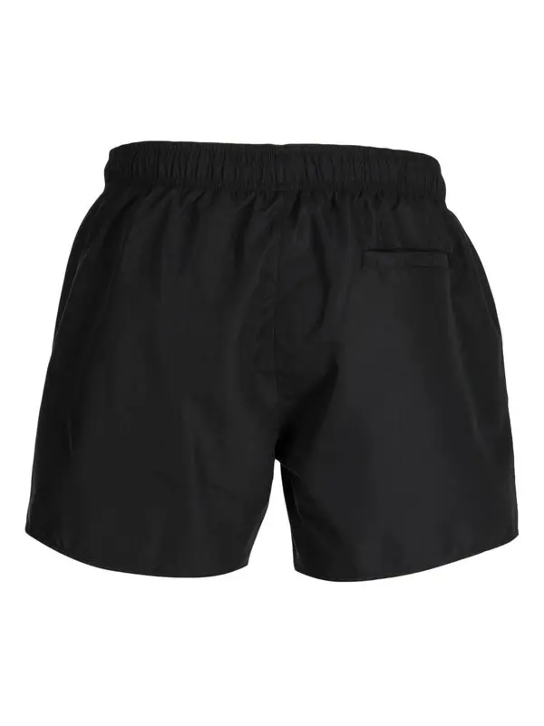 Hugo Logo-plaque Drawstring Shorts - Black