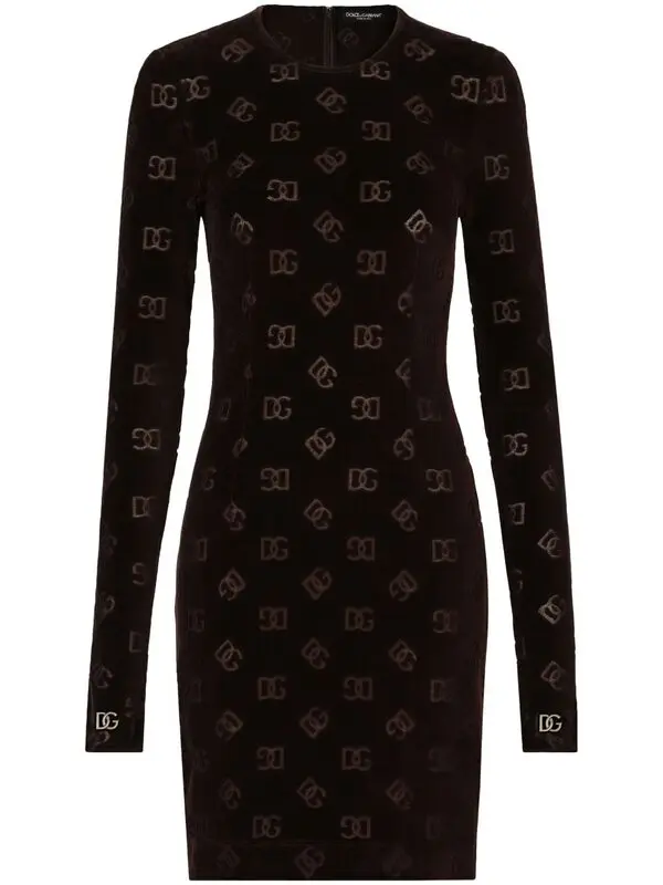 Dolce & Gabbana Monogram Jacquard Mini Dress