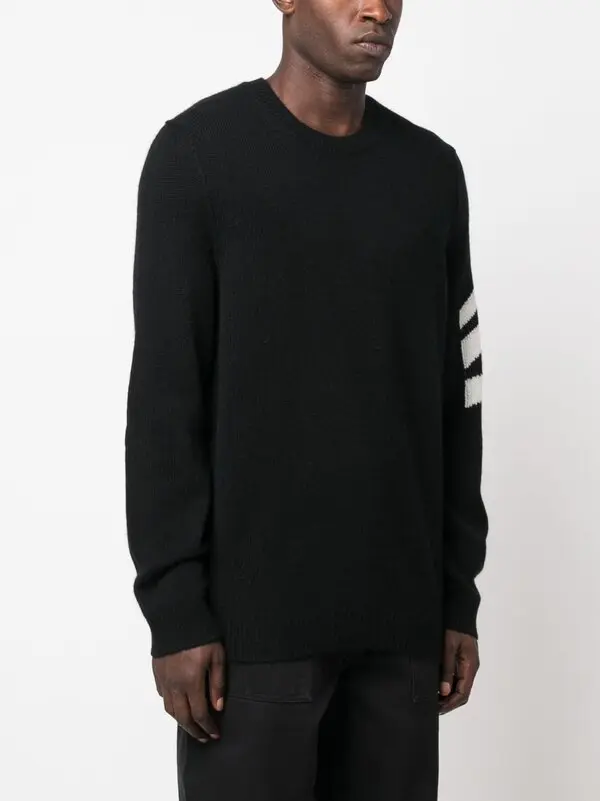Zadig&Voltaire Stripe-detail Cashmere Jumper - Black