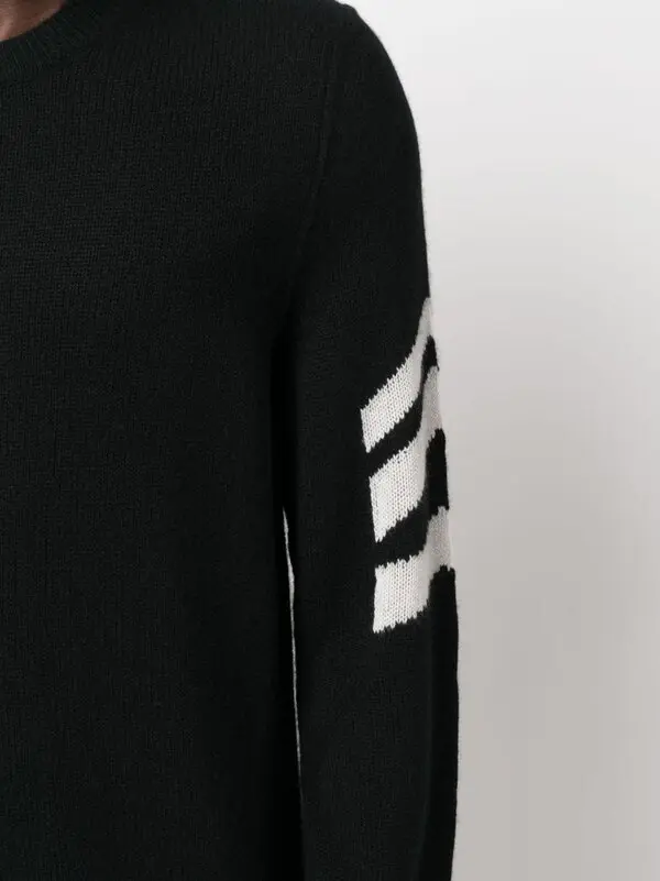 Zadig&Voltaire Stripe-detail Cashmere Jumper - Black