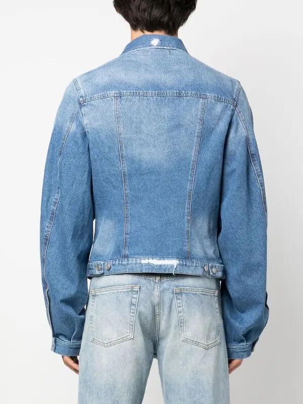 EGONLAB Ripped-detail Denim Jacket